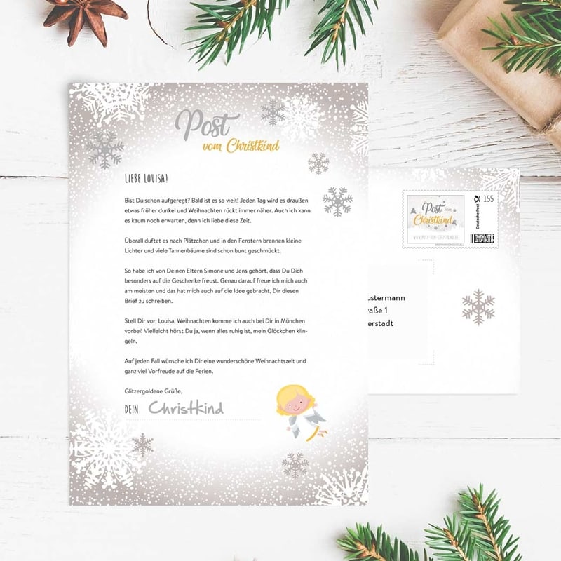 Brief Vom Christkind Vorlage Kostenlos